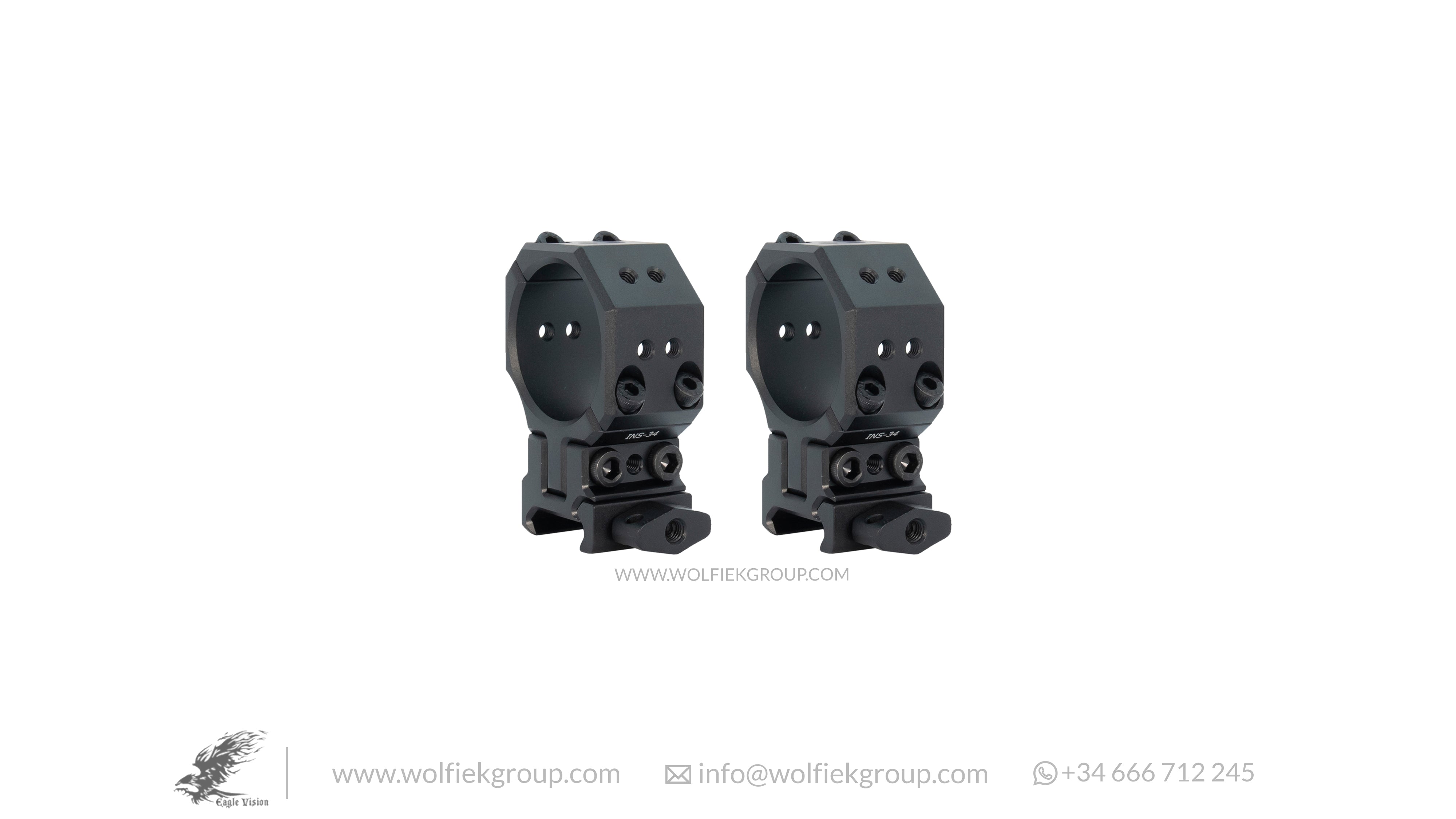 Eagle Vision Infinity Elevation Adjustable Riflescope Mounts - 34mm (I ...